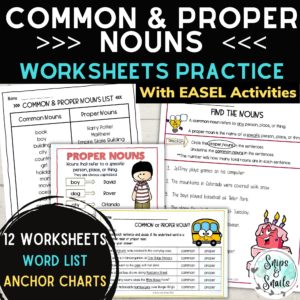 Common and Proper Nouns - Snips and Snails Teaching