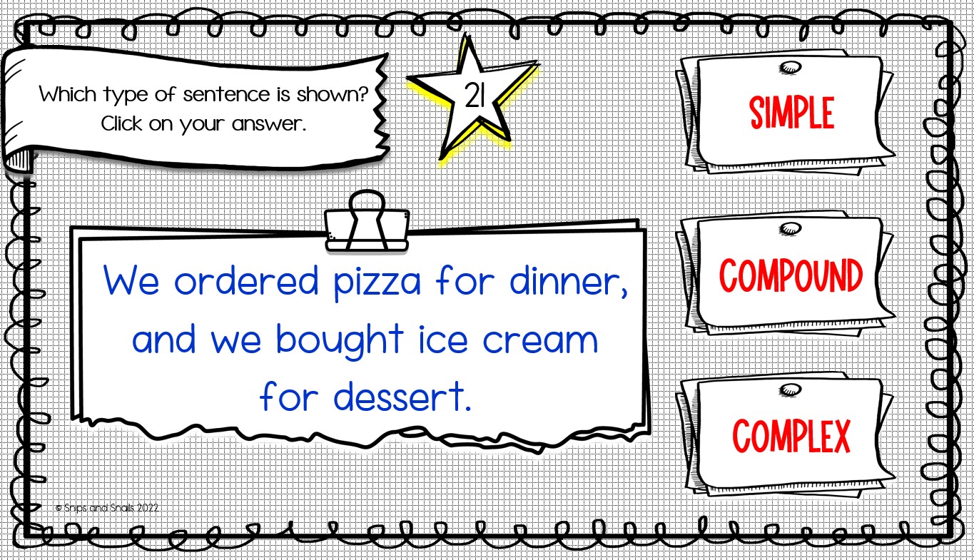 Complex Sentence Strategies - Snips and Snails Teaching