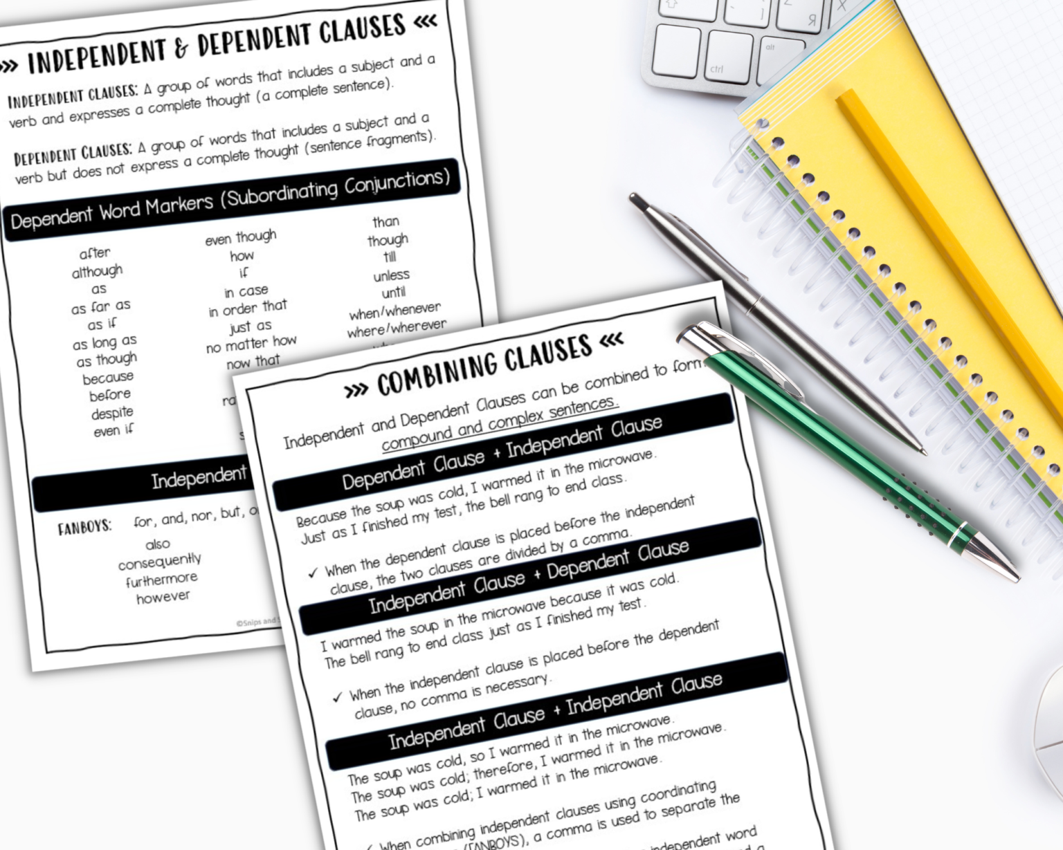 Complex Sentence Strategies - Snips and Snails Teaching